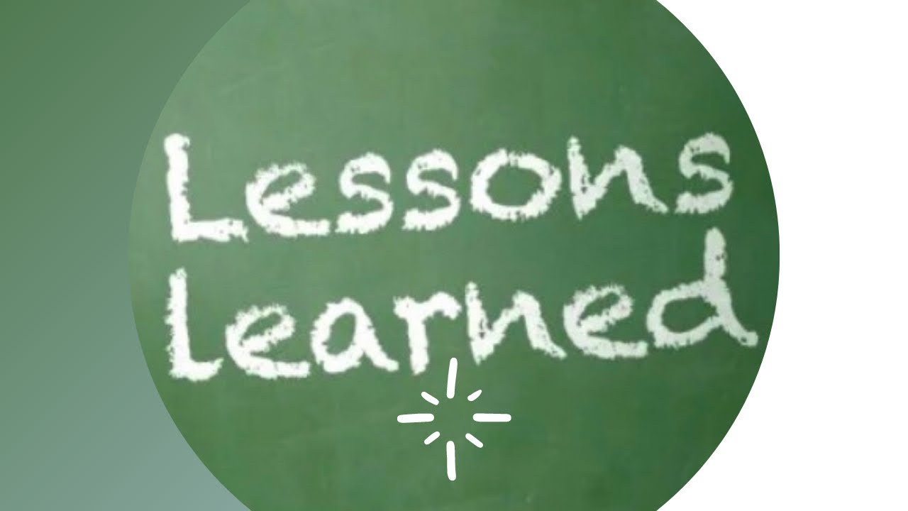 There’s a lesson in it 😊 - YouTube