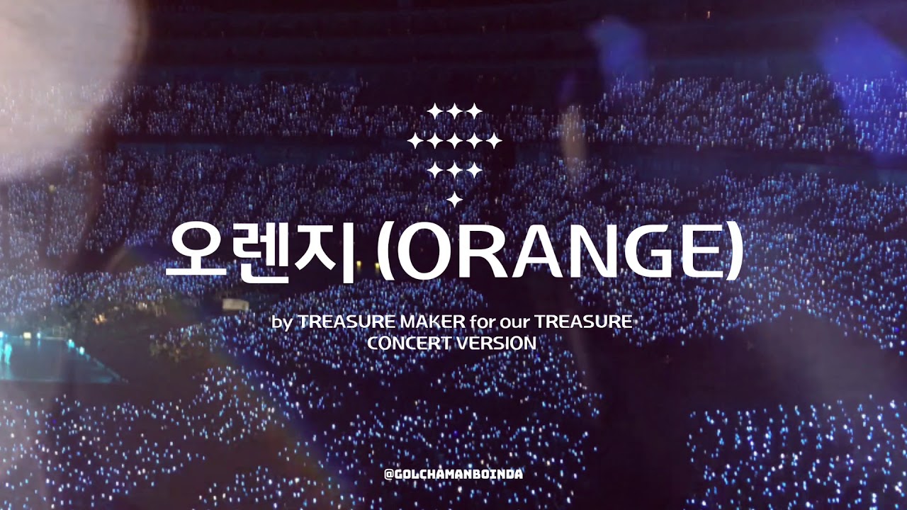 TREASURE - ORANGE cover by TREASURE MAKER Concert Ver. - YouTube