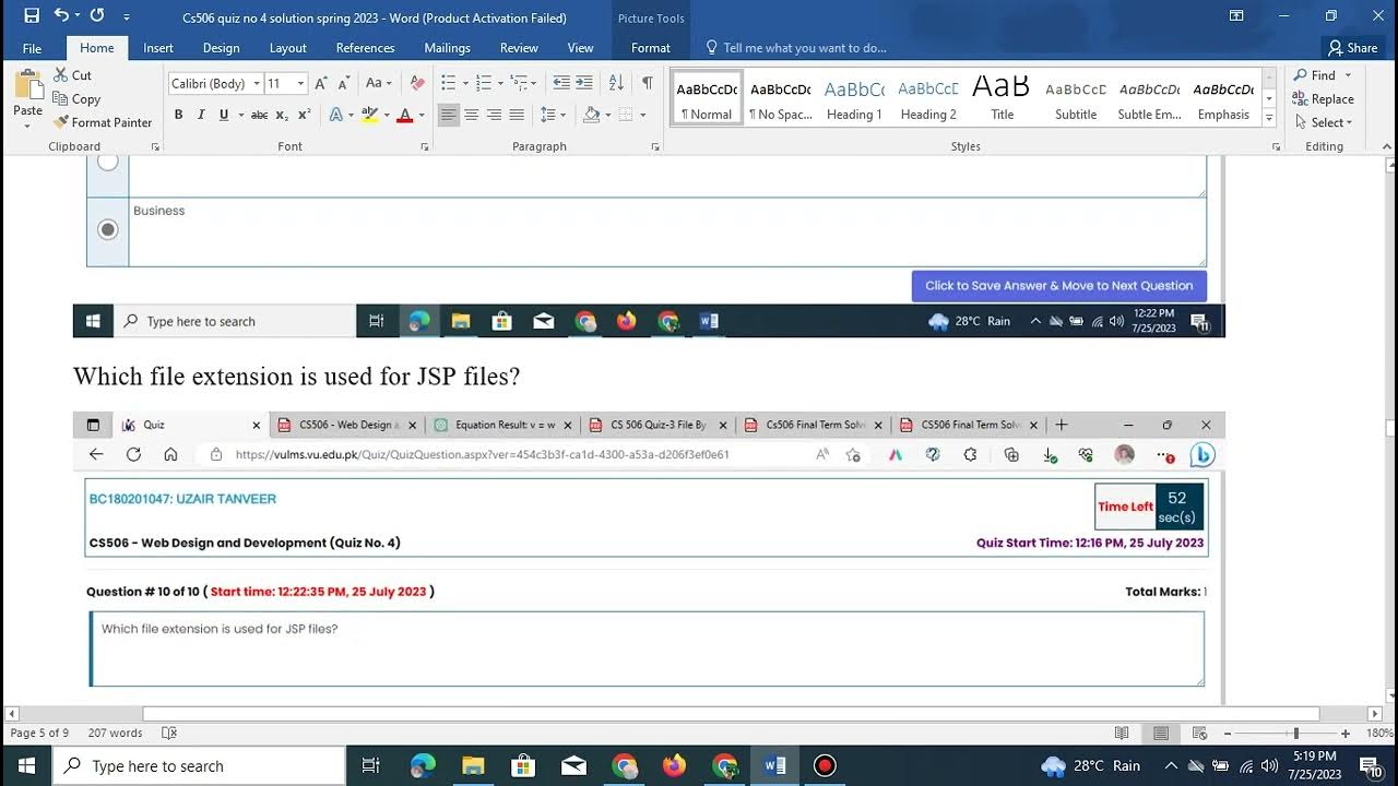 Cs506 Quiz No 4 Solution Spring 2023 Youtube