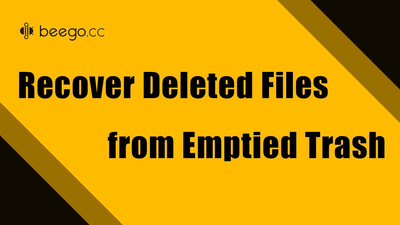 How to Recover Deleted Files from Emptied Trash on Mac? [Recoverit Data ...