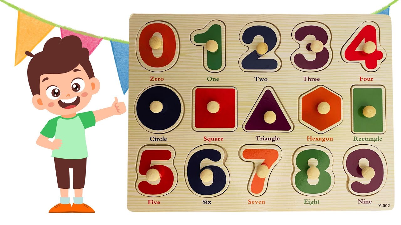 Best Learning Numbers, Shapes, and Colors for Kids | Preschool toddler ...