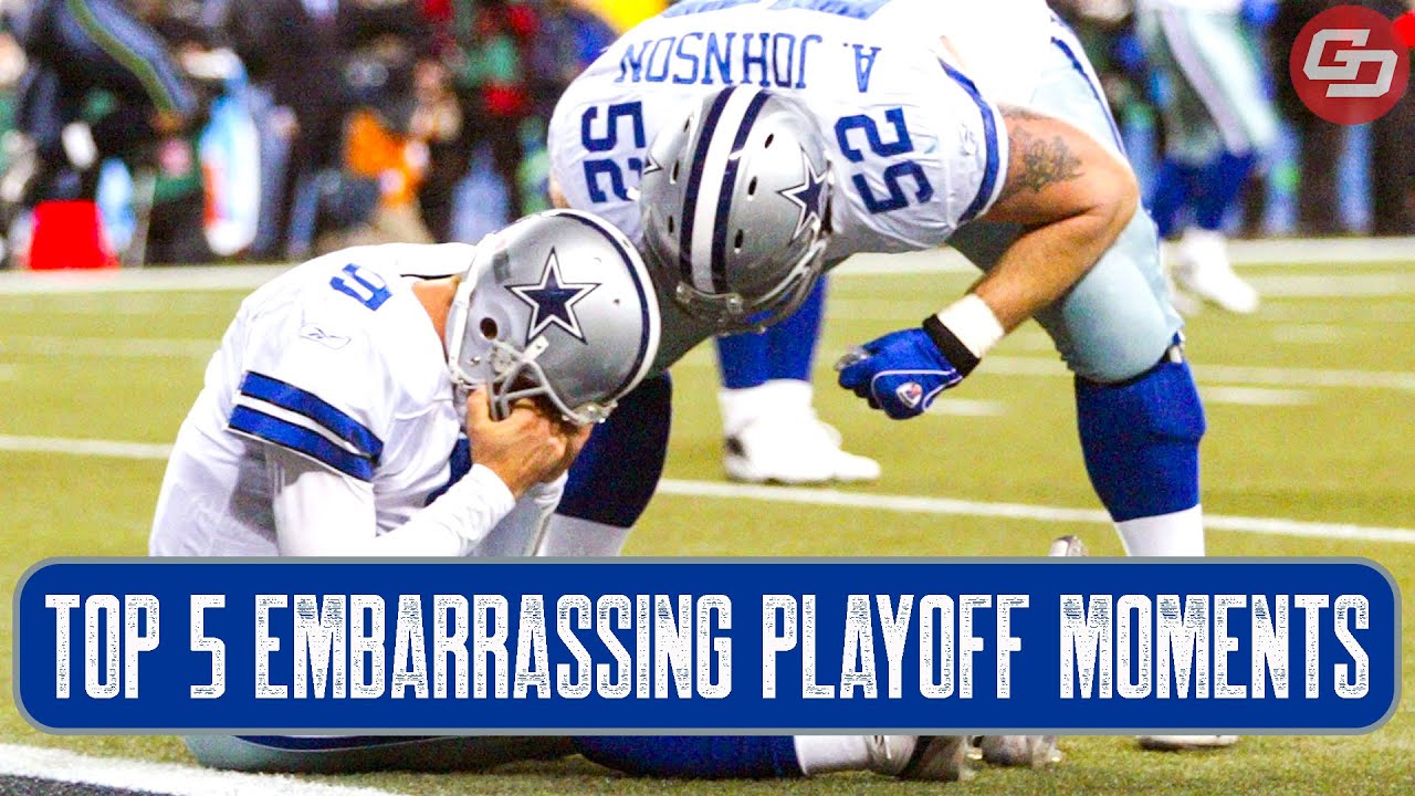 Tony Romo Fumbles the Snap | Top 5 Embarrassing Playoff Moments in NFL ...