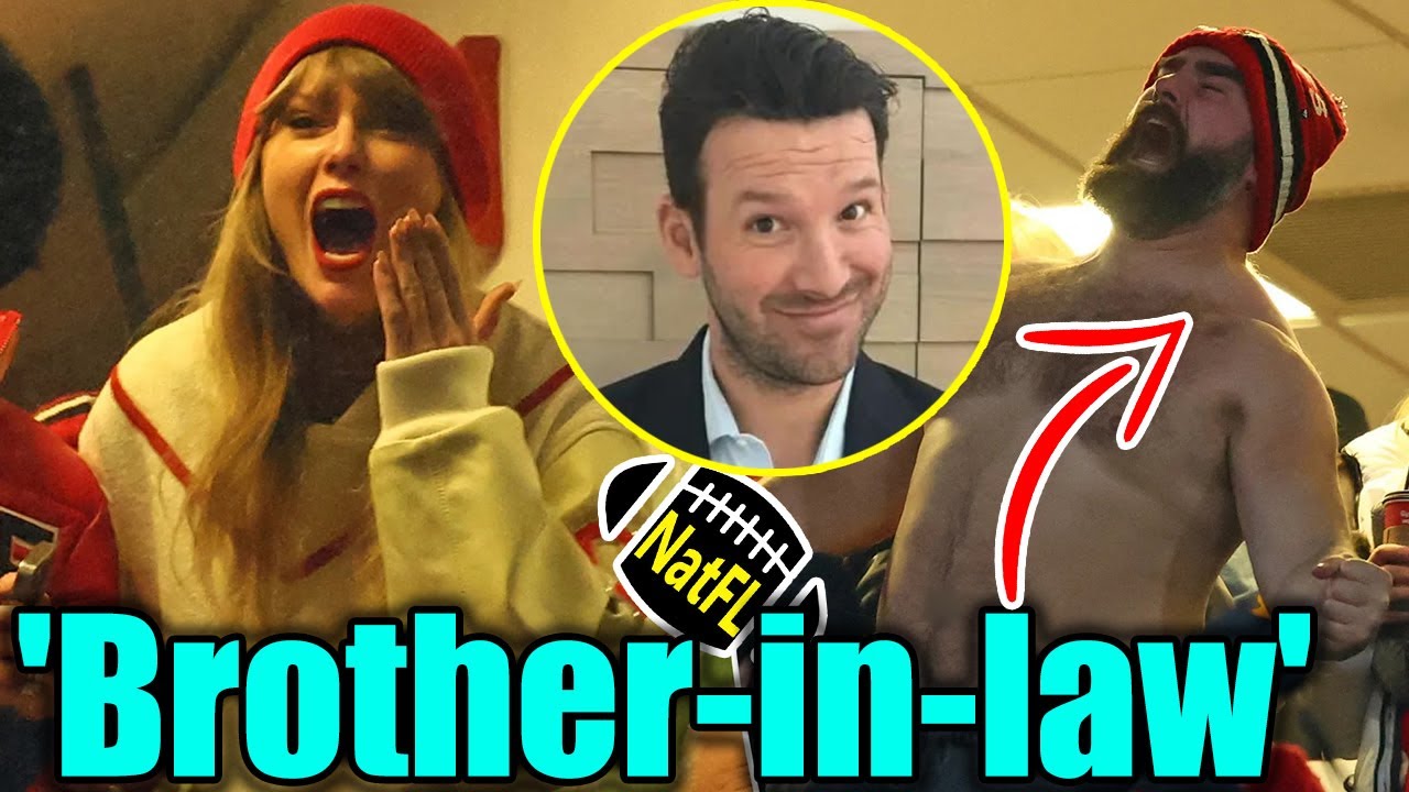 Tony Romo refers to Jason Kelce as Taylor Swift’s brother-in-law in ...