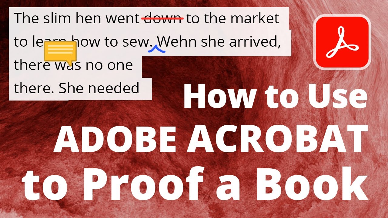 How to Use Adobe Acrobat to Proof Your Book Interior PDF - YouTube