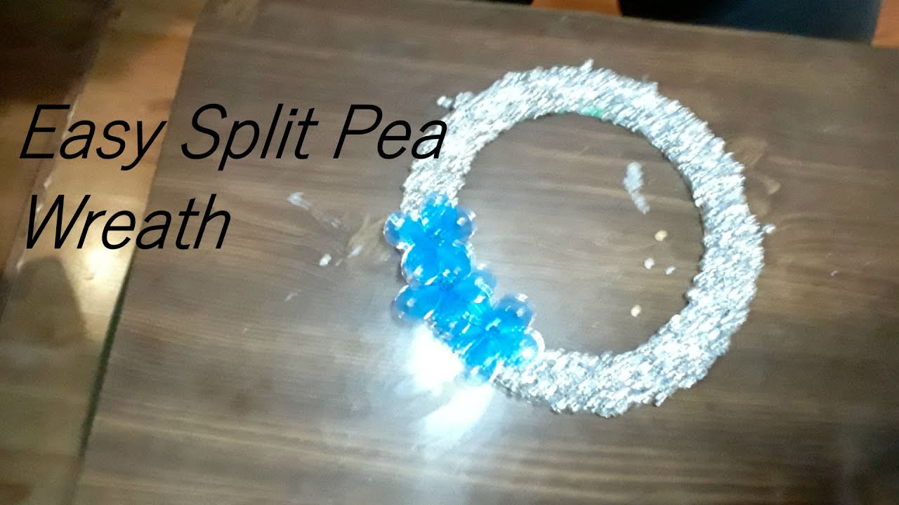 EASY Split pea wreath - YouTube