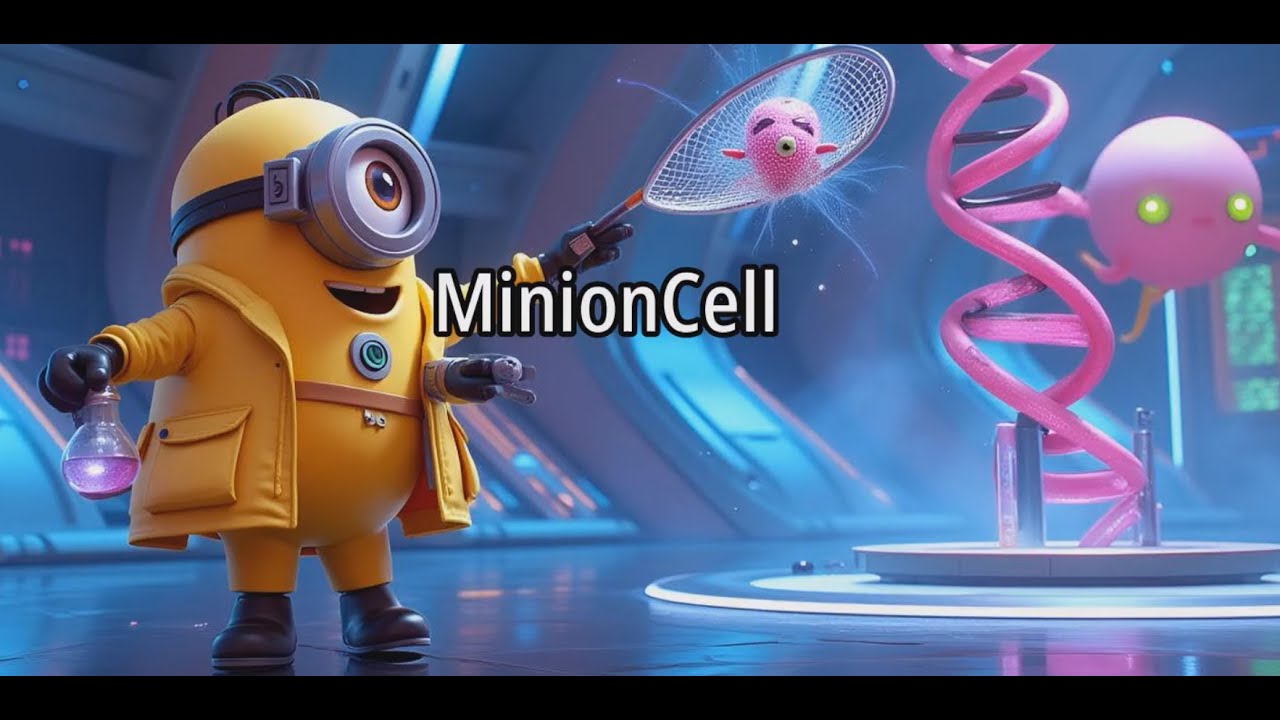 Microscopic Mission! 🧬 Minions & Robots Explore the Living Cell | Fun ...