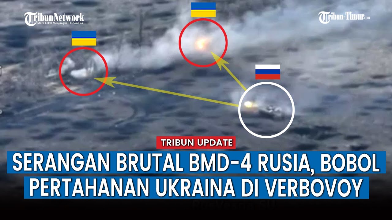 Kendaraan Militer BMD-4 Rusia Tembakkan Meriam 30 mm ke Titik ...