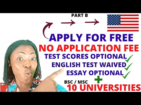 10 UNIVERSITIES with NO APPLICATION FEES/ No IELTS / TOEFL / Study in ...