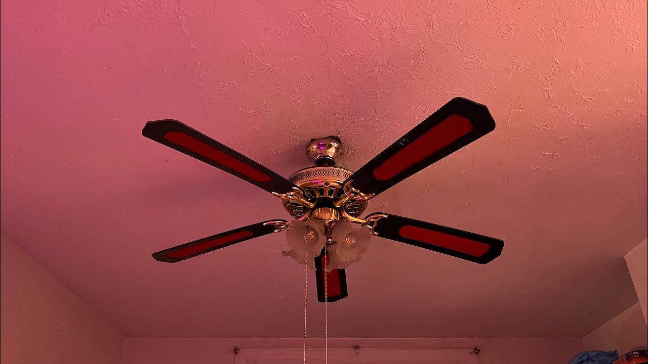52" Harbor Breeze Monticello Ceiling Fan in Polished Brass ( cane ...