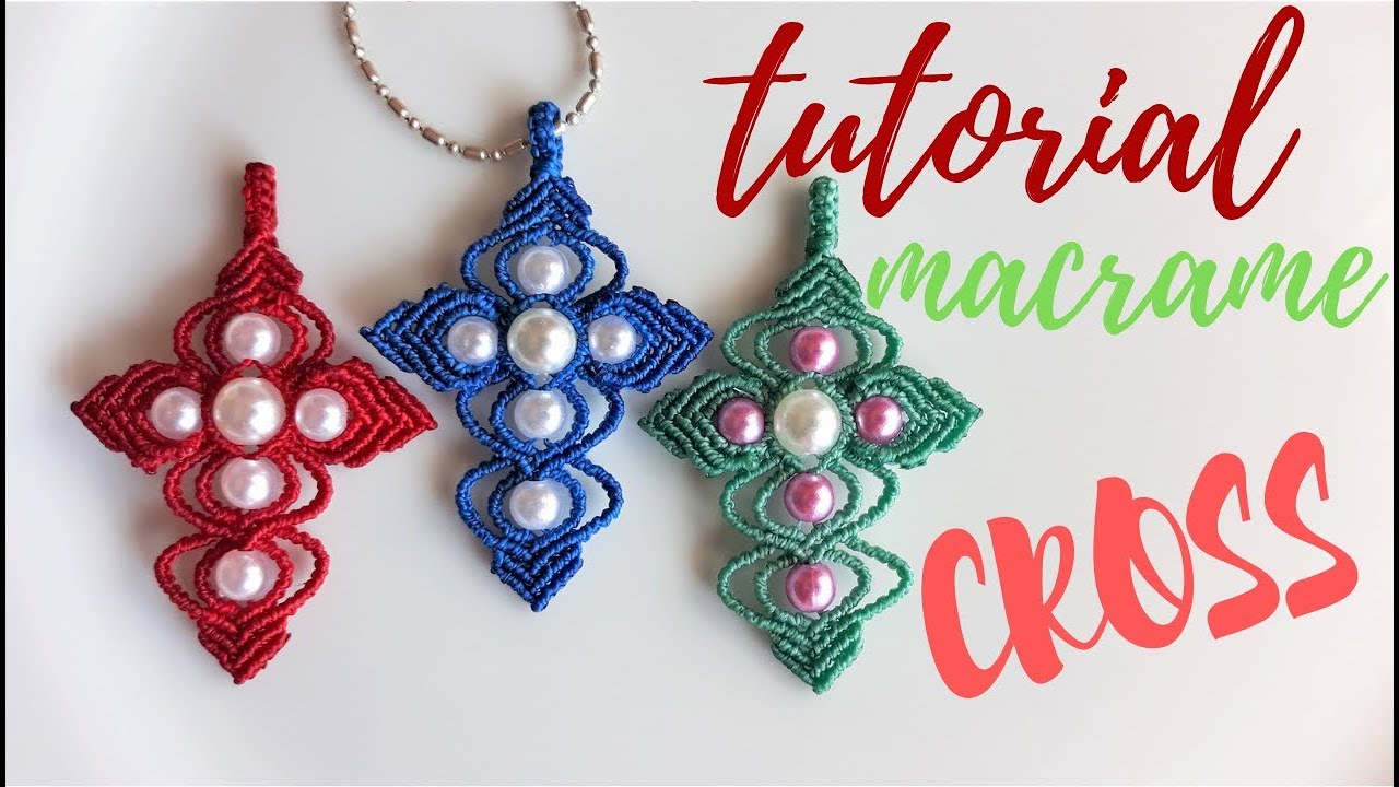 EASY, SIMPLE AND ELEGANT CROSS. MACRAME TUTORIAL FOR YOU. - YouTube