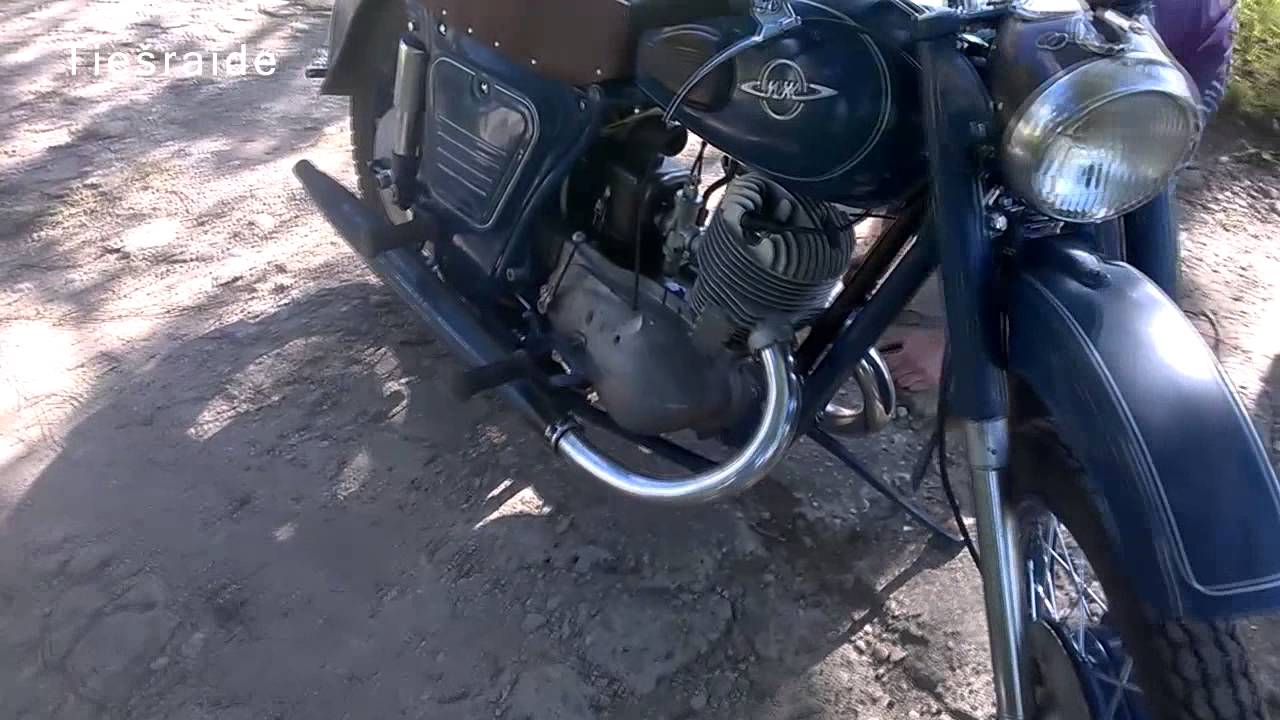 izh planeta 350 ccm 2-stroke 1961. g. (first ride 2015) - YouTube