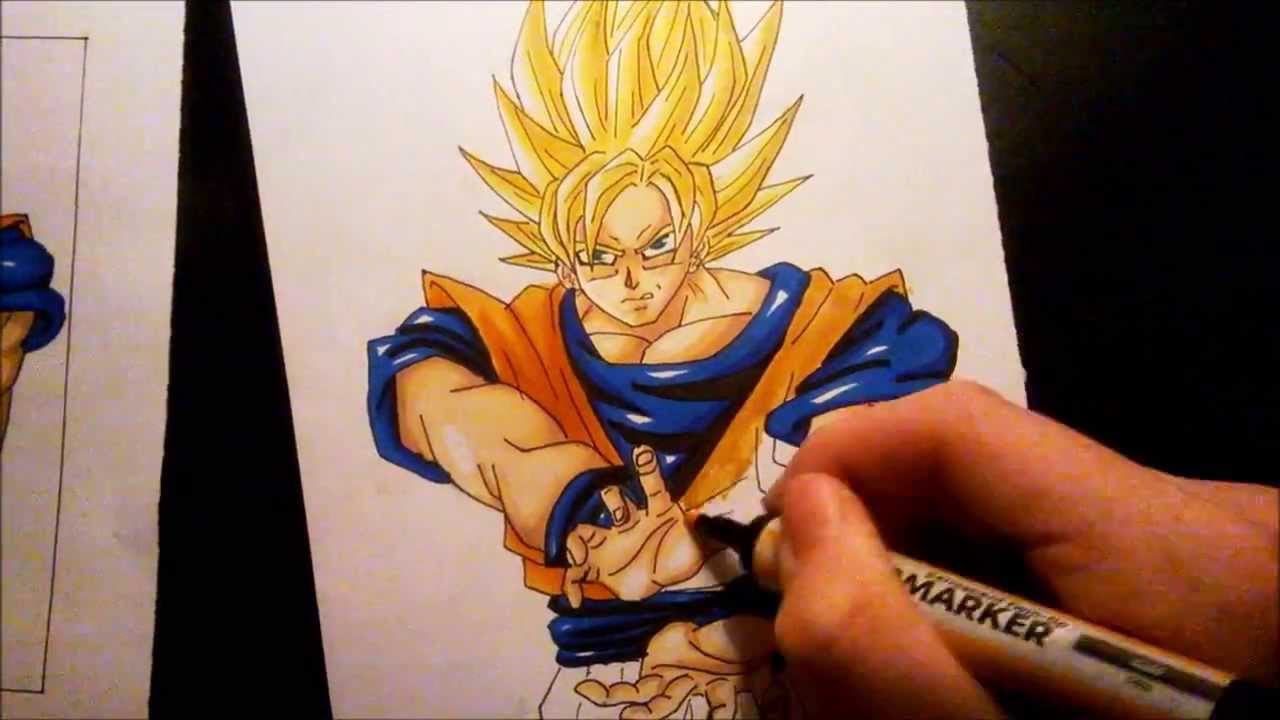 How to draw Sangoku SS 1 - YouTube