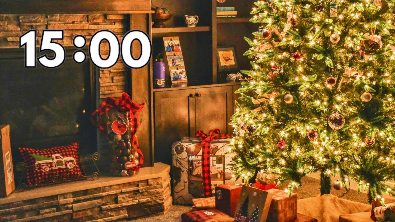 15 Minute Christmas Timer With Christmas Music 🎅🏻🎄 - YouTube