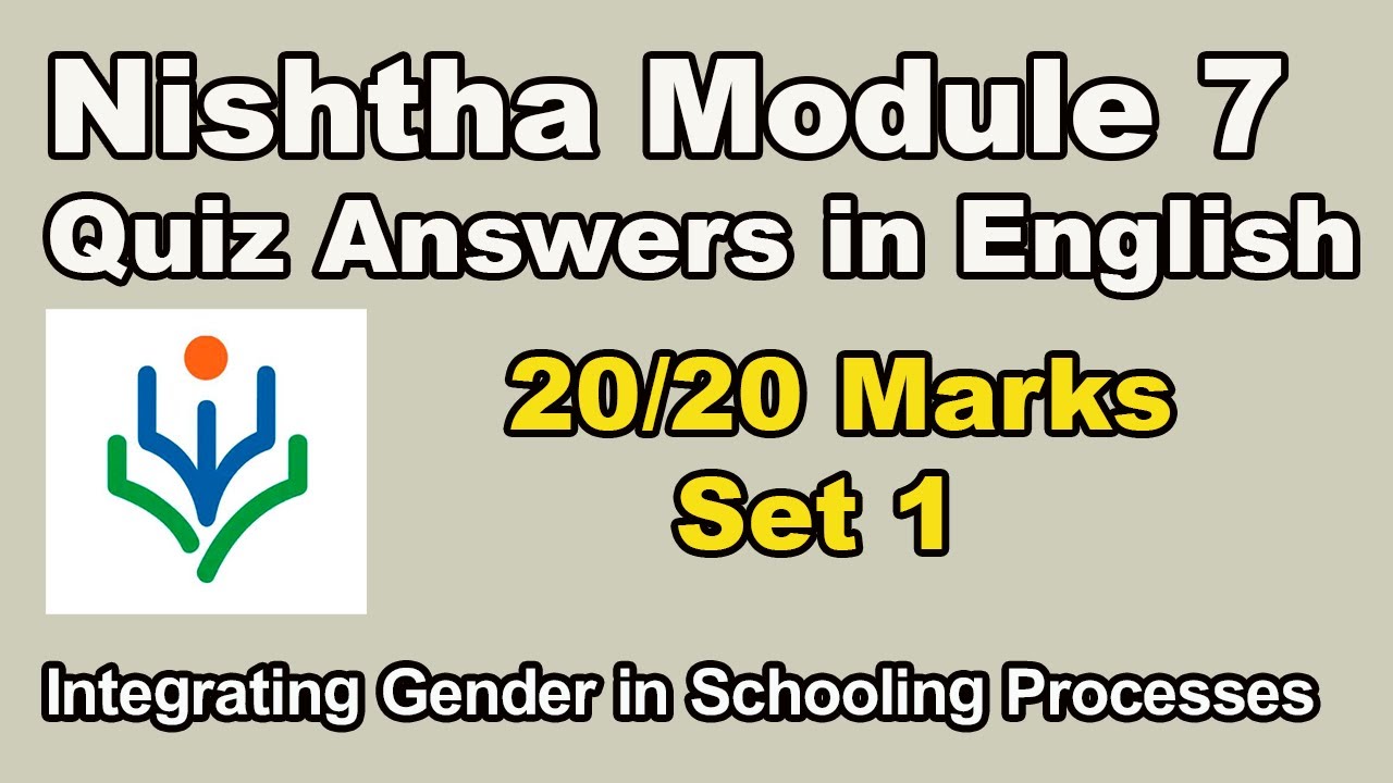NISHTHA Module 7 Quiz Answers in English | Module 7 Secondary Level ...