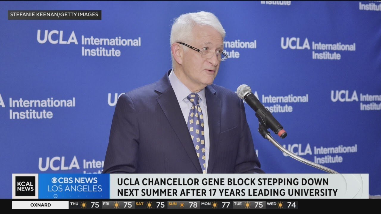 UCLA Chancellor Gene Block to step down after 17 years - YouTube