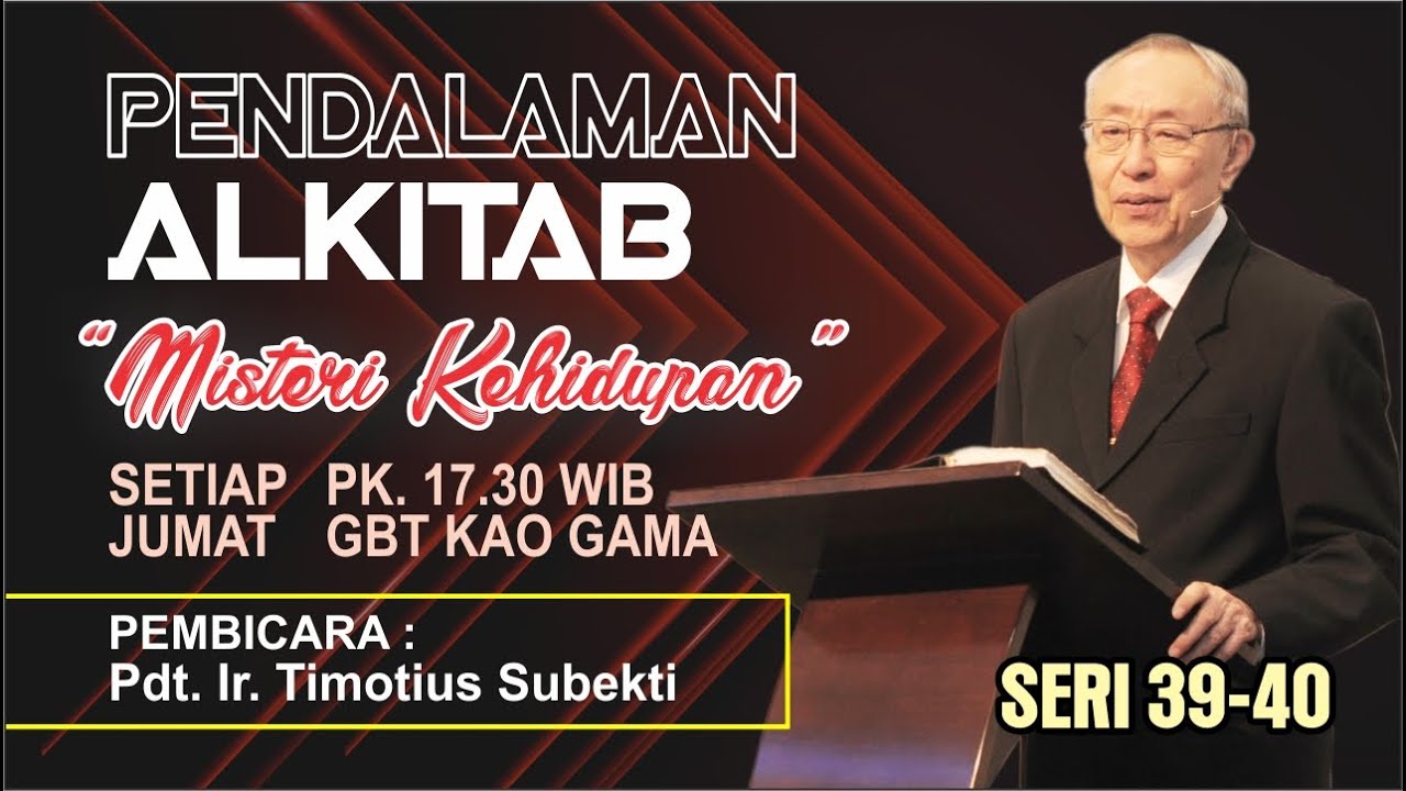 Pdt Ir Timotius Subekti PA - 27.03.2020 - YouTube
