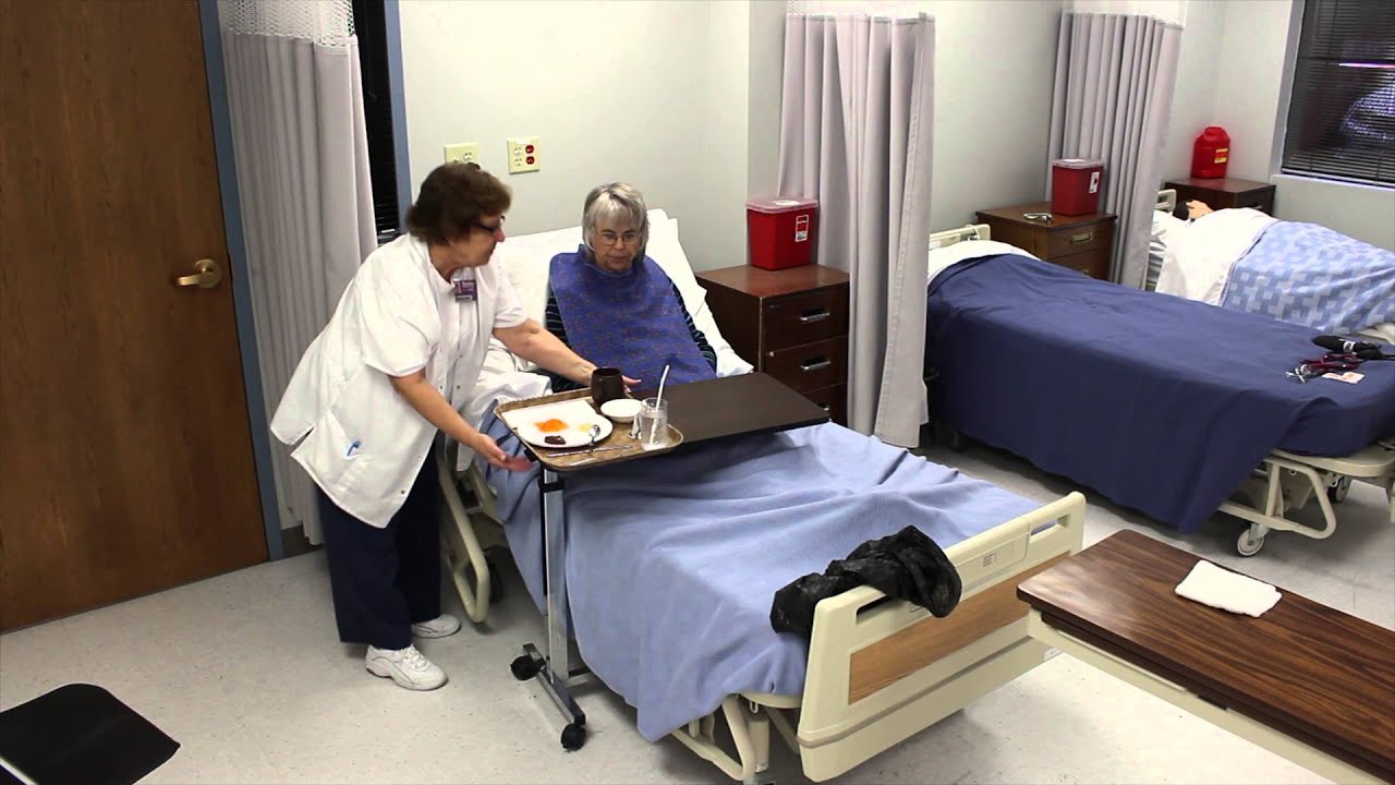 Feeding a resident in their rooms, dining room or other area outside of ...