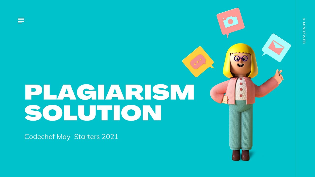 Codechef Plagiarism Solution | May Starters - YouTube