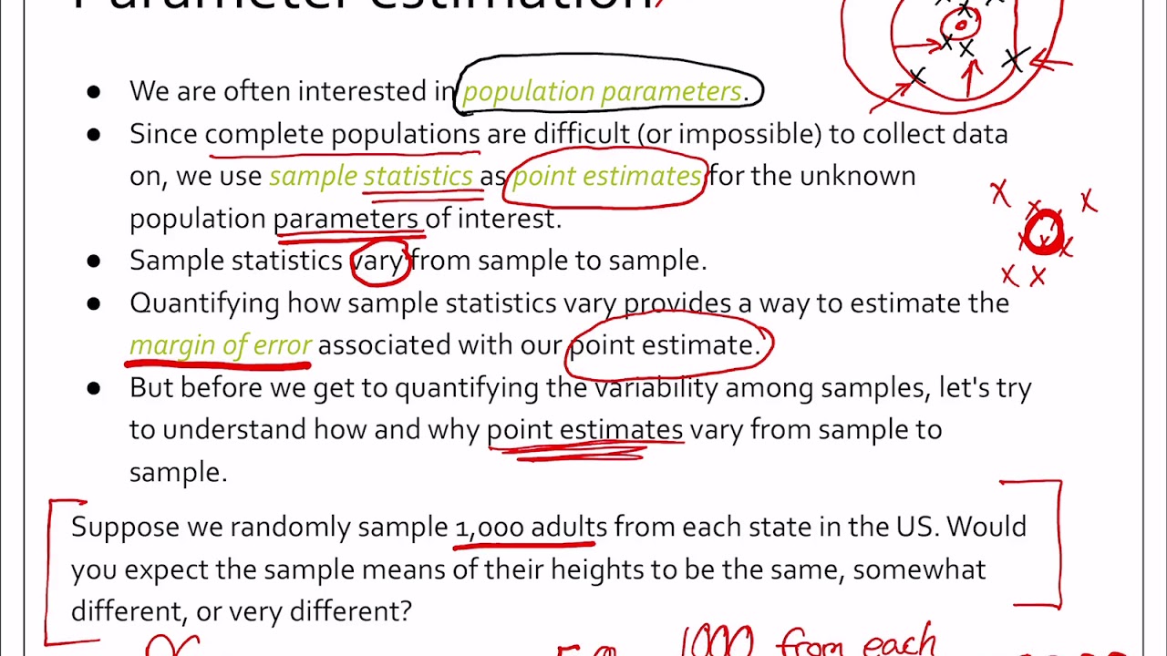 Week 8 Sampling Distributions and Population Parameters - Statistics ...