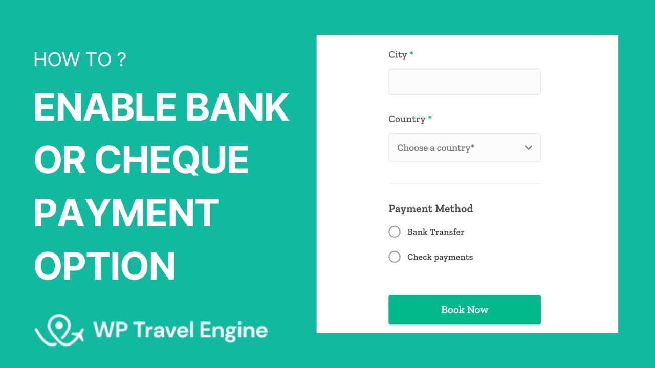 How To Enable Bank/Cheque Payment | WP Travel Engine Tutorial - YouTube