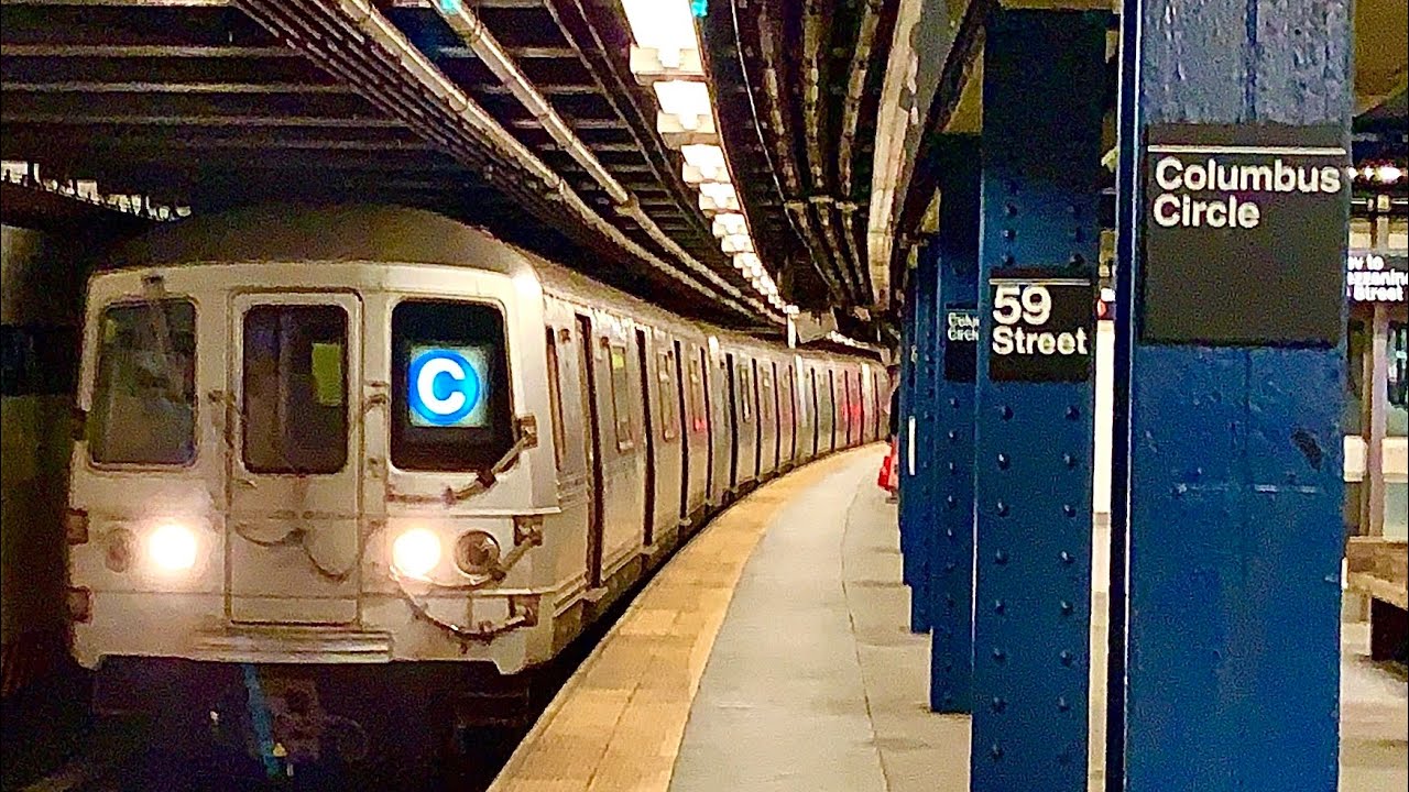 MTA Subway | (1)(2)(3)(A)(C)&(D) Train Action @ 59 St-Columbus Circle ...
