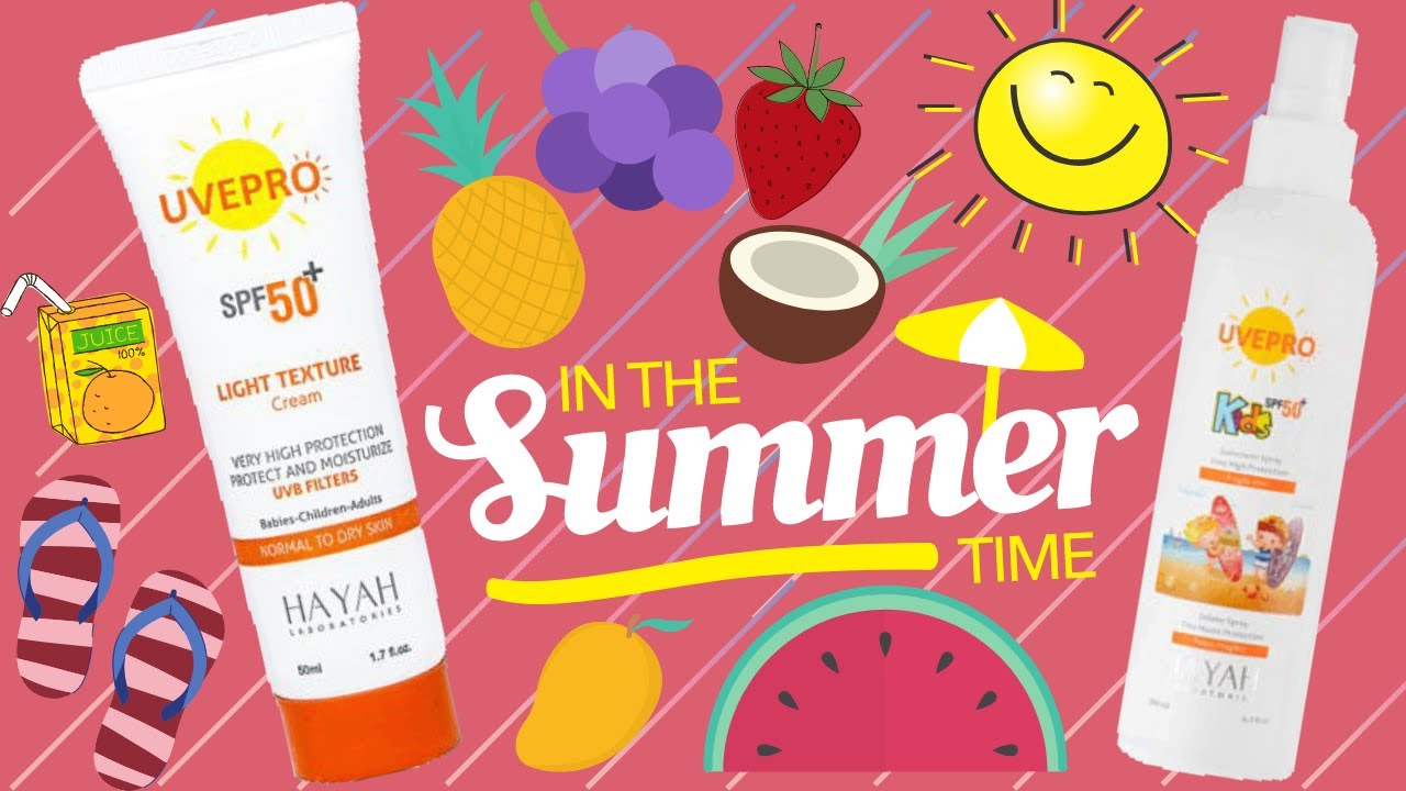 Uvepro Kids SunScreen Spray SPF 50+ VS Uvepro Light Cream SPF 50+ صن ...
