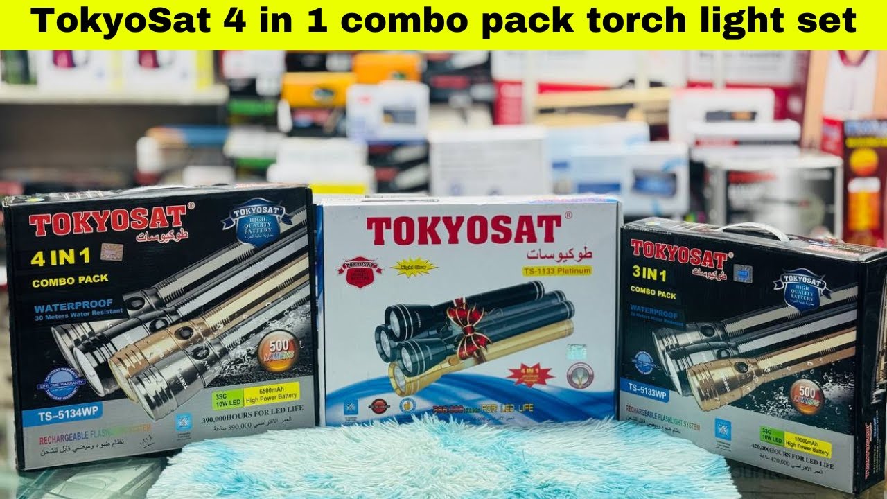 TokyoSat 4 in 1 combo pack torch light set |torch light price in 2024 ...