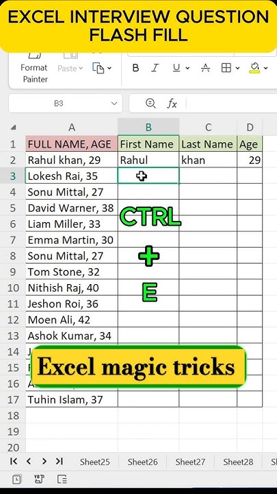 Ms excel interview questions and answers | Excel | #shorts #interview - YouTube