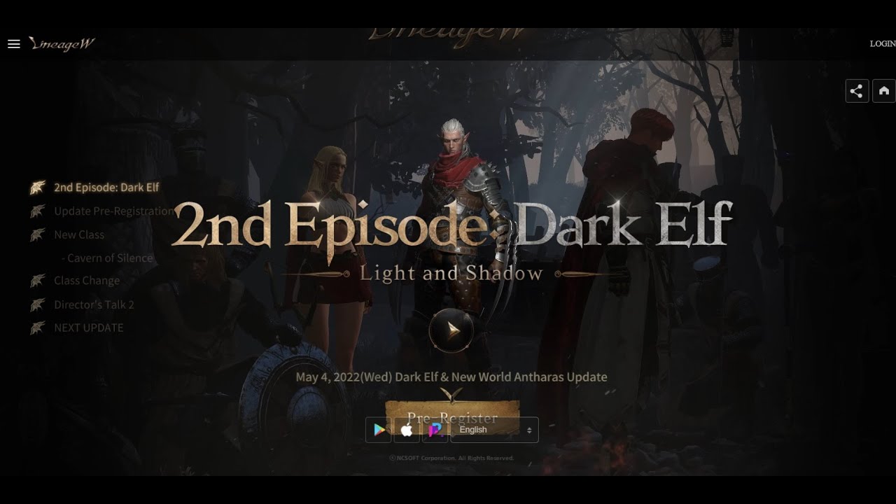 Lineage W New Class Dark Elf Coming Soon - YouTube