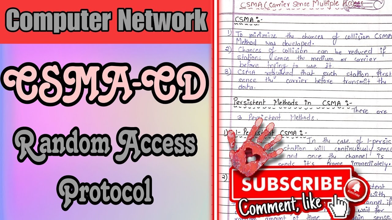 7.6 || CSMA-CD || Random Access Protocol || Multiple Access Protocol# ...
