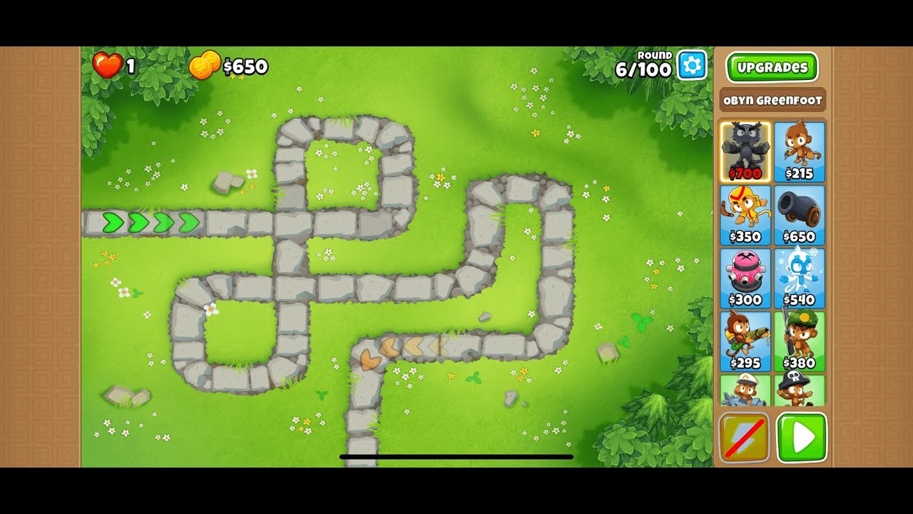 BTD6 CHIMPS / Black Border Walkthrough - Monkey Meadow - YouTube