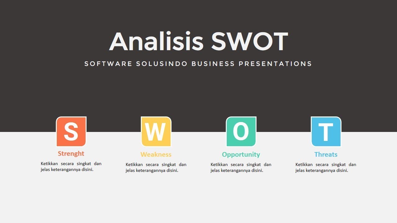 Cara Desain Slide Presentasi Analisis SWOT di PowerPoint - YouTube