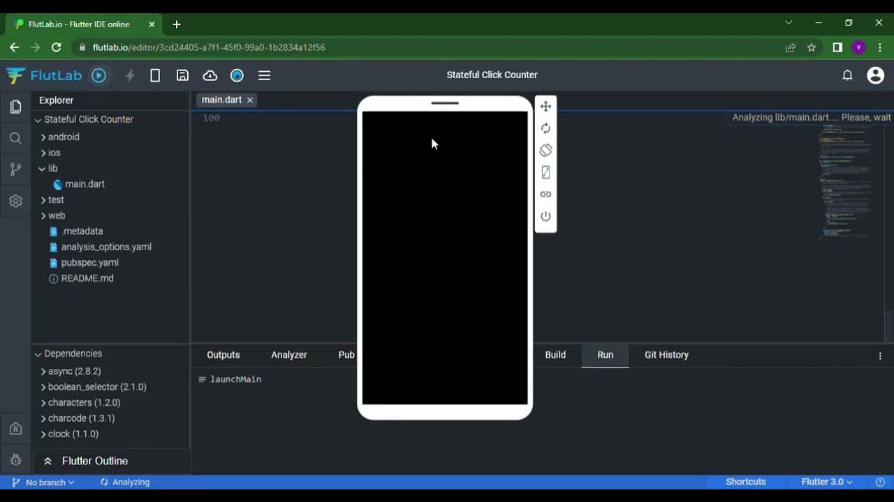 Run Flutter without android studio or any software installation - YouTube