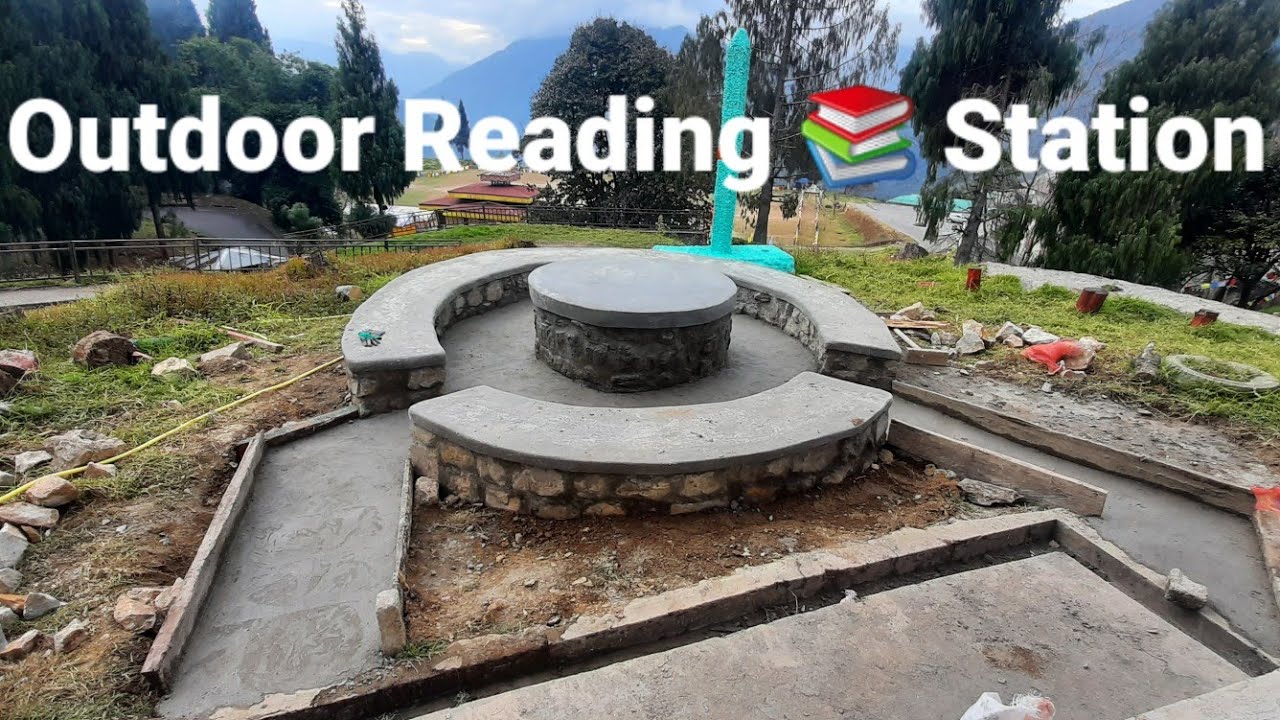 Creation of Outdoor Reading Station- From start to finish. - YouTube
