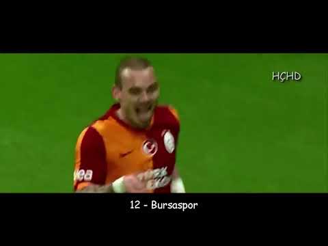 Wesley Sneijder'in Galatasaray'daki Bütün Golleri