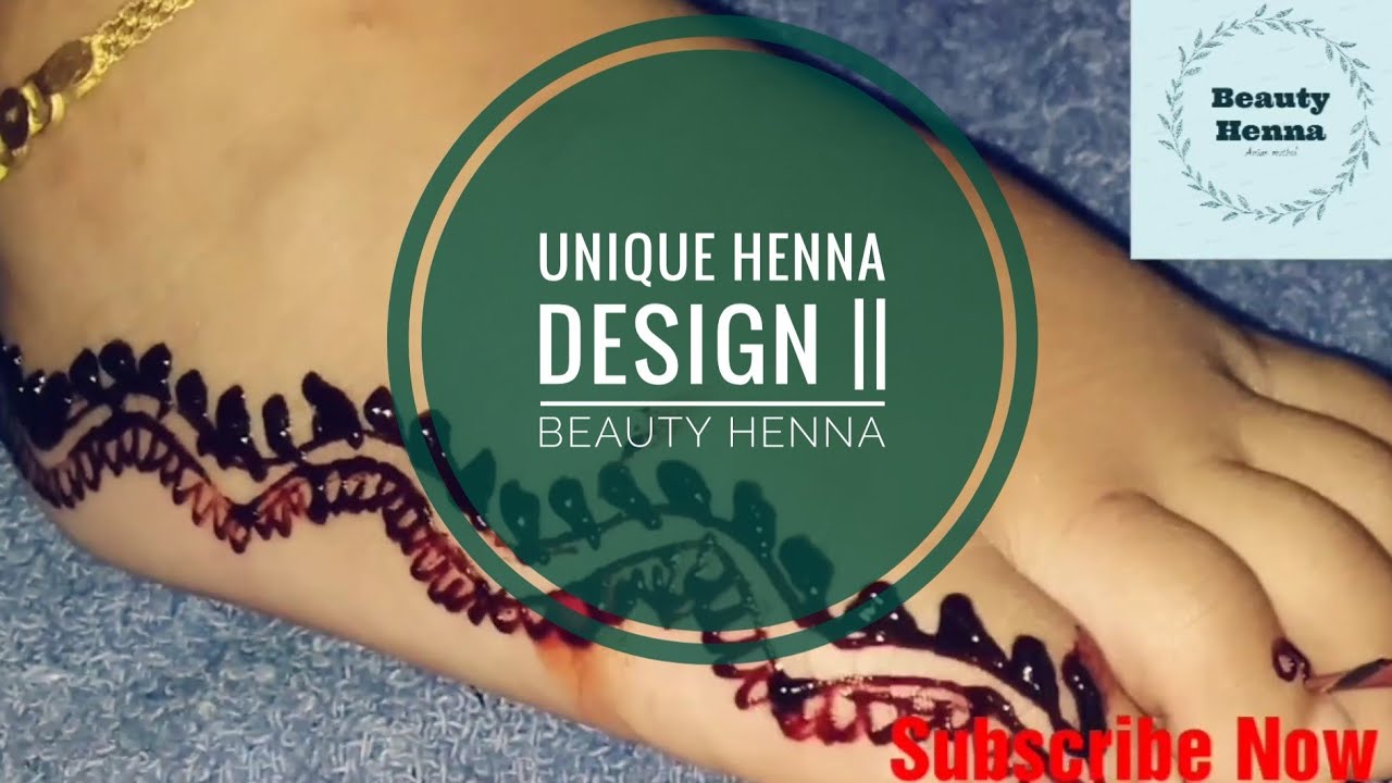 Baby leg mehandi design || Latest henna design and stylish look - YouTube