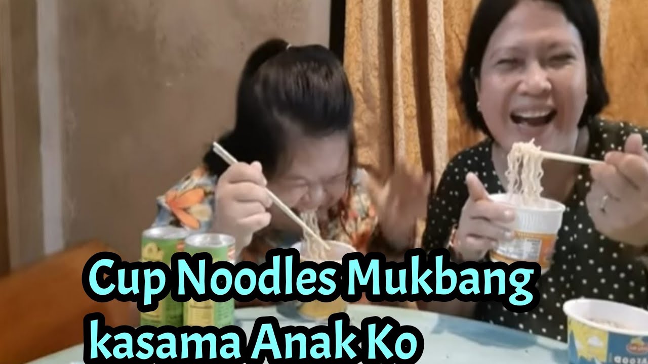 Cup Noodles Mukbang Kasama Anak ko//Malyn Jaromay - YouTube