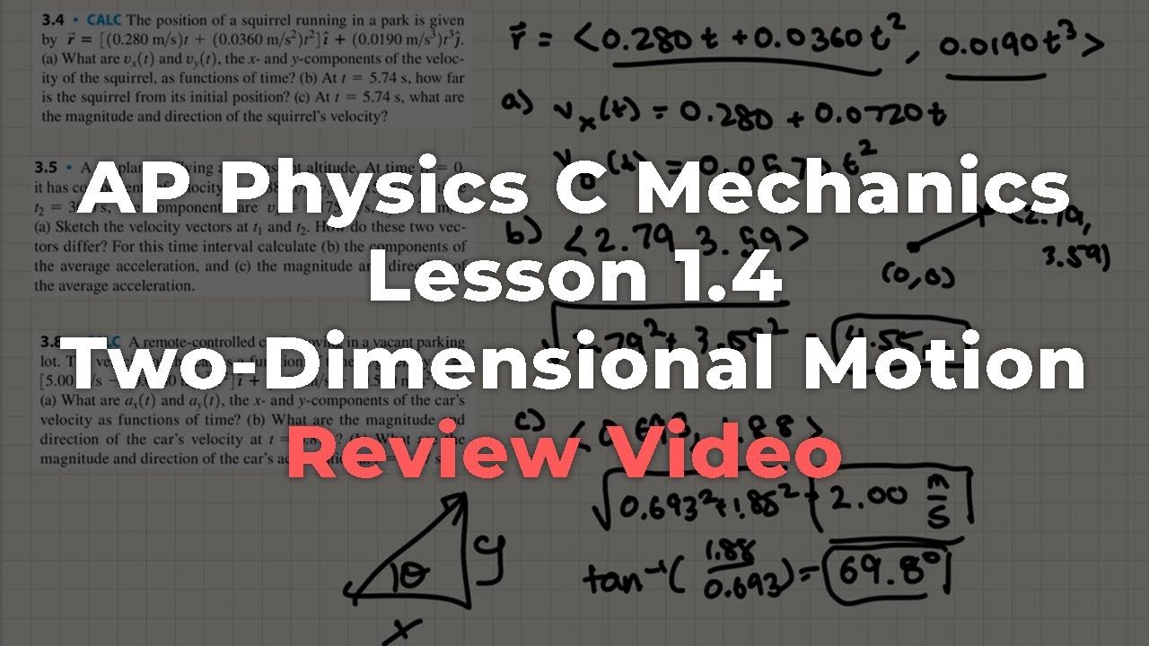 AP Physics C (Mechanics) 1.4 - Two-Dimensional Motion - YouTube