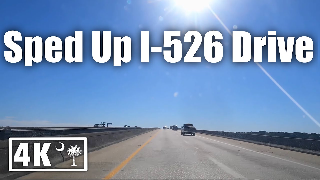 Sped Up Drive Taking Interstate 526 The Mark Clark Expressway Over The ...