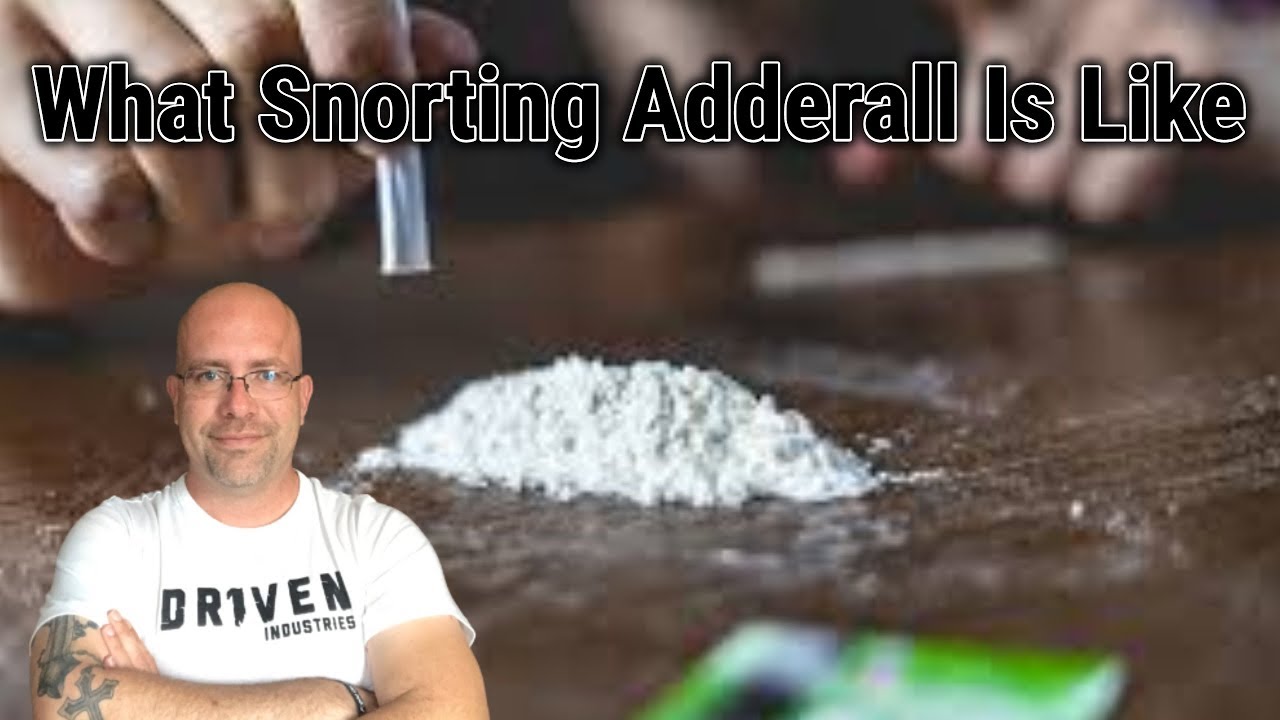 What Snorting Adderall Is Like - YouTube