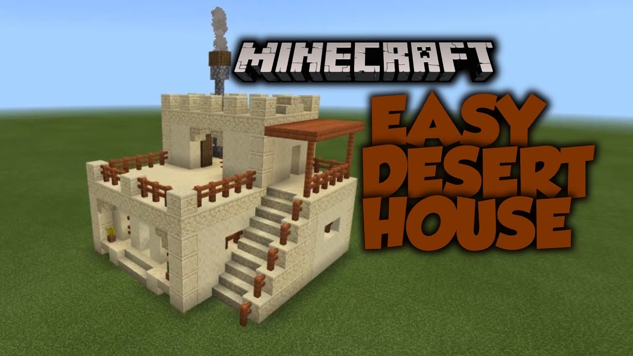 Minecraft: Easy and Cheap Desert House - YouTube