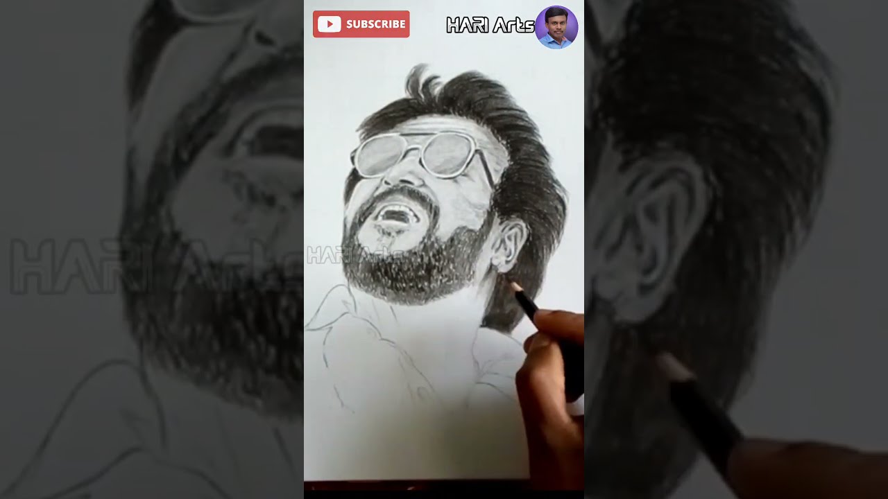 ANNAATTHAE | Annaatthe Rajini picture Drawing | How to draw Annaatthe ...