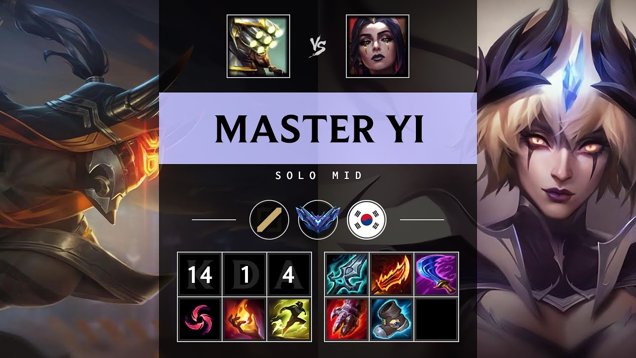 Master Yi Mid vs LeBlanc - KR Diamond Patch 25.20 - YouTube