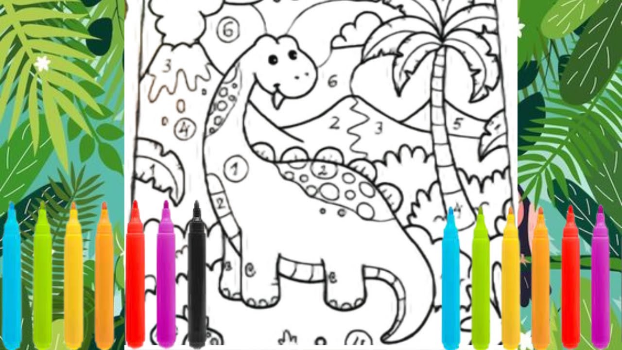 Color by Numbers, Learn Colors,Educational video for Kids and Toddlers ...