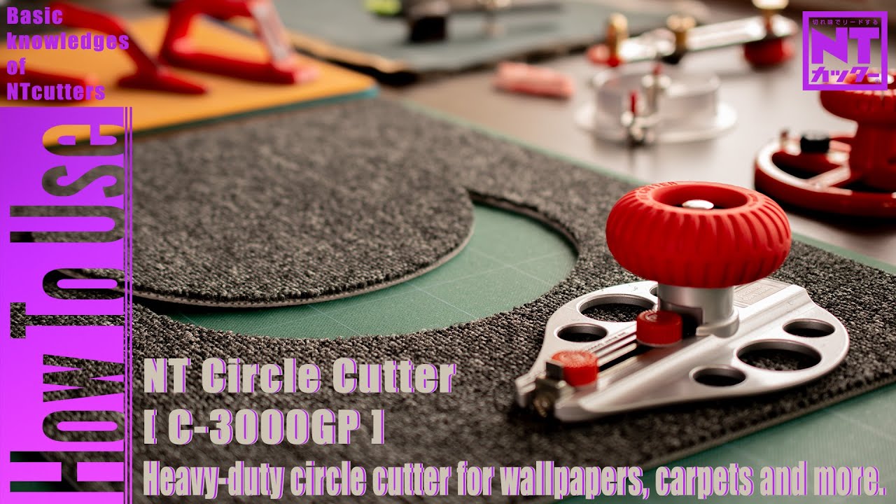 NT Circle Cutter 「C-3000GP」 - YouTube