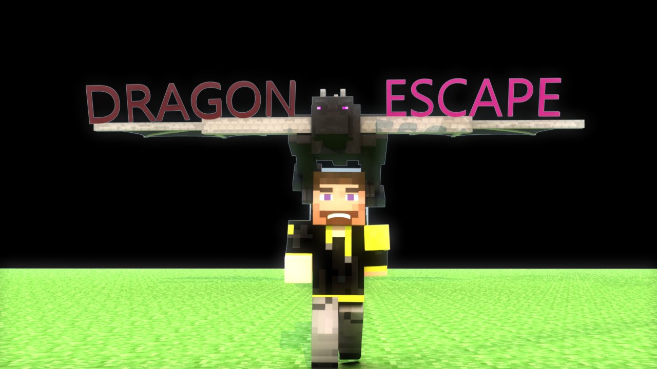 MINECRAFT:DRAGON ESCAPE !?! - YouTube