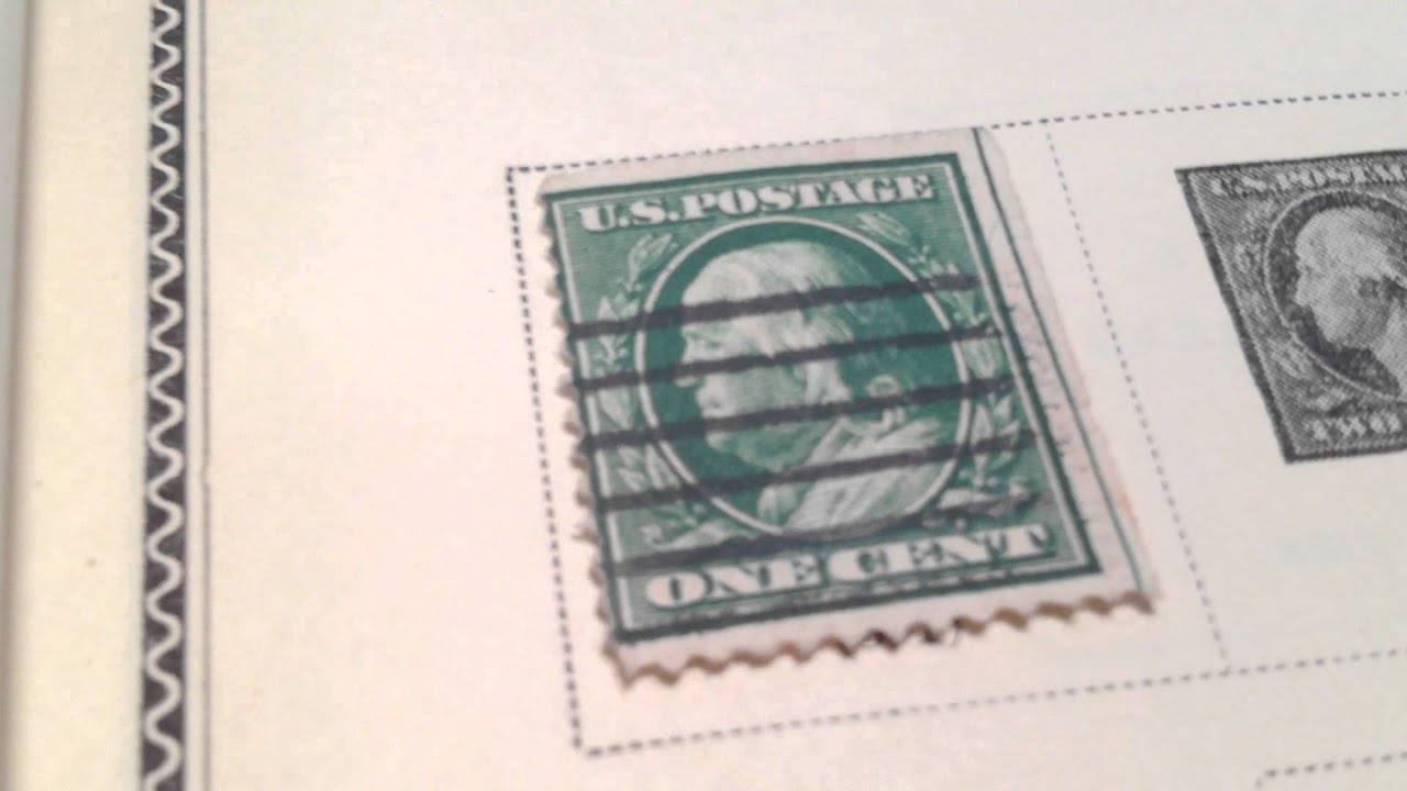 1908 1¢ Benjamin Franklin US Postage Stamp Scott's #331 - YouTube