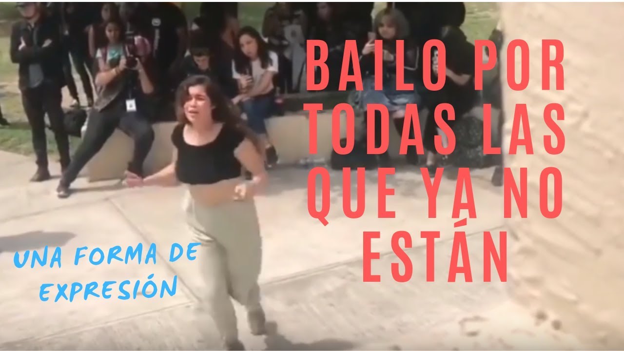 La chica que se hizo viral por bailar en plena protesta - YouTube