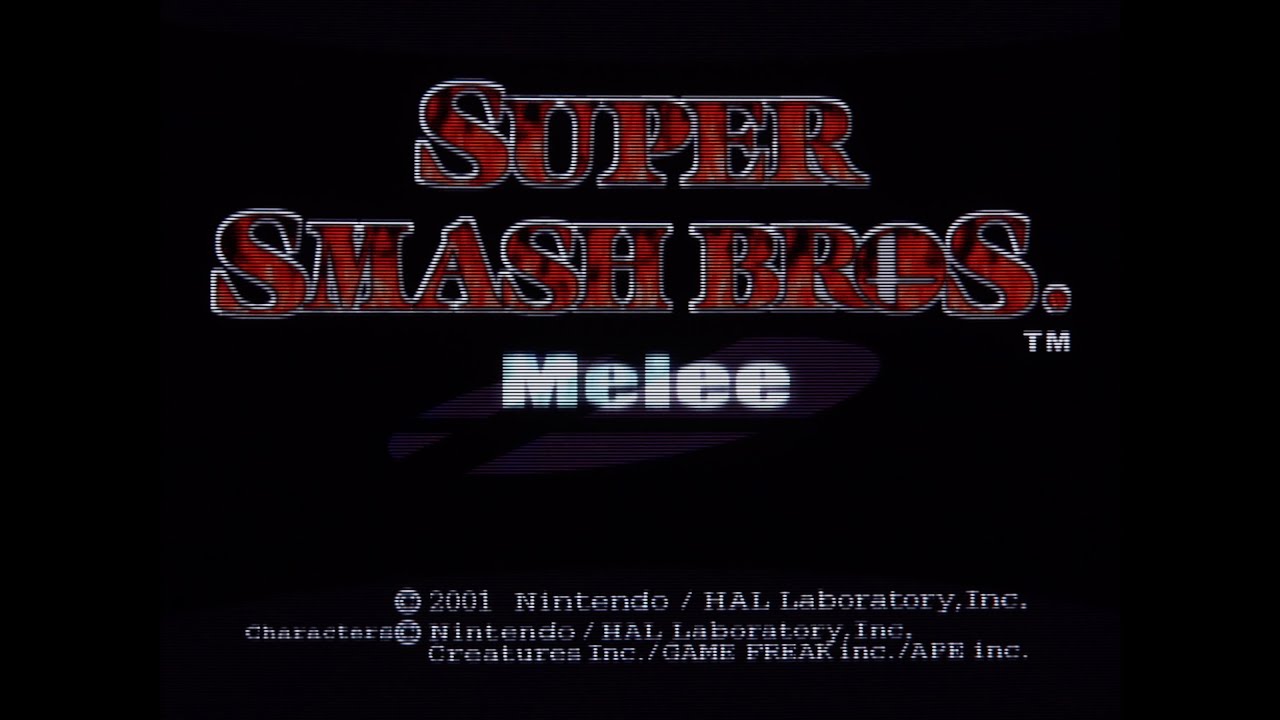 Super Smash Bros. Melee Intro (GC) - Sony BVM-A32 - YouTube