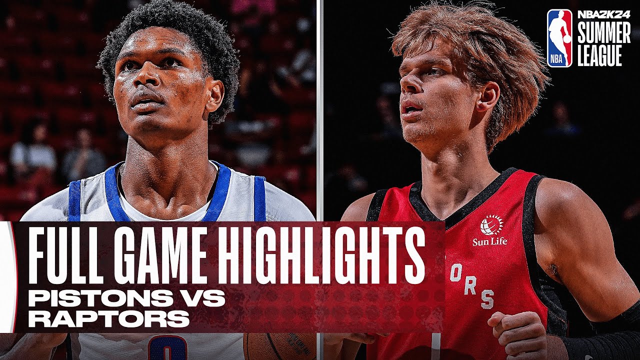 PISTONS vs RAPTORS | NBA SUMMER LEAGUE | FULL GAME HIGHLIGHTS - YouTube